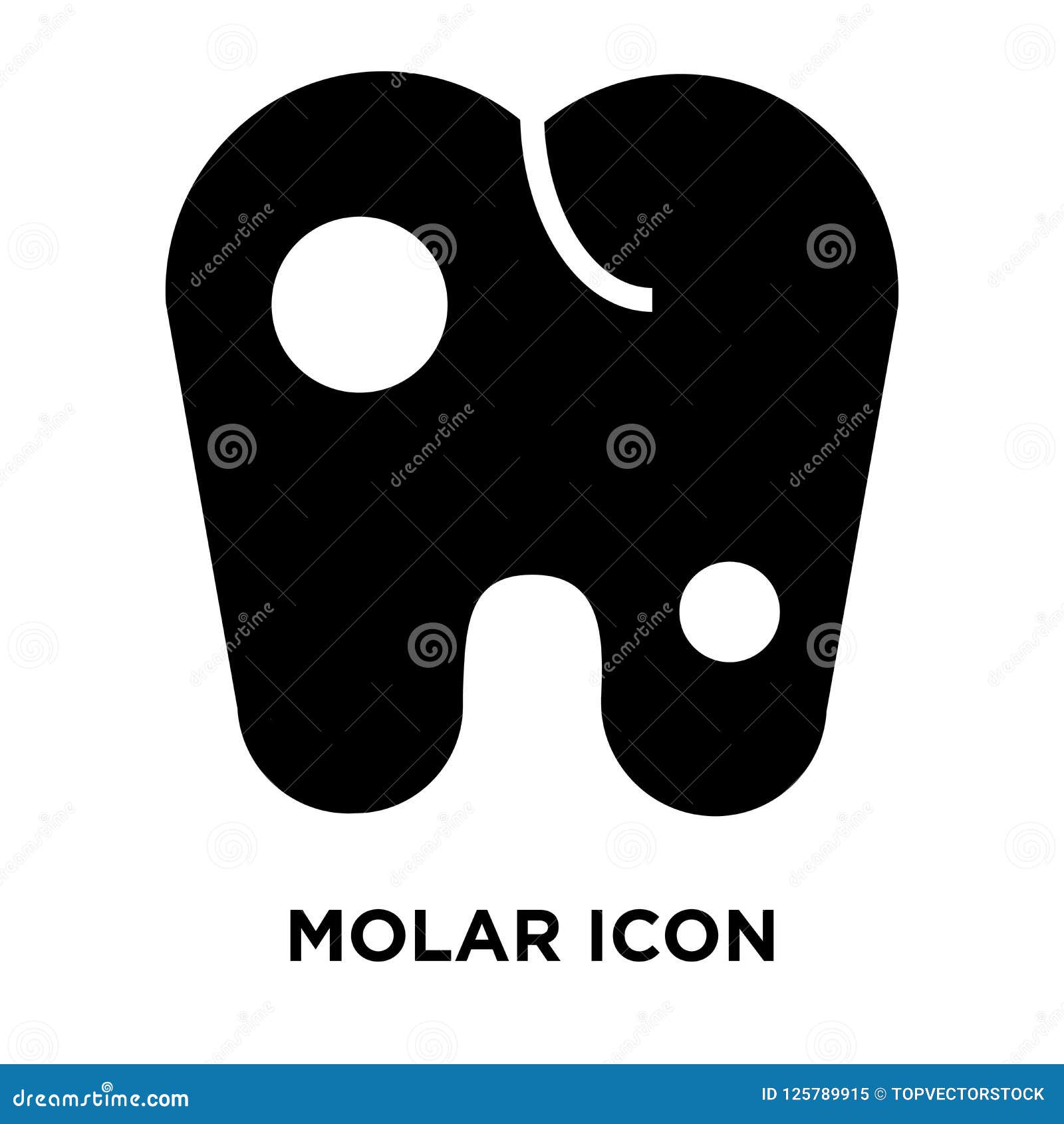 Molar Icon Vector Isolated on White Background, Logo Concept of Stock ...