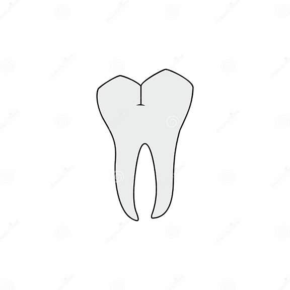 Molar tooth vector design stock vector. Illustration of smile - 90966065