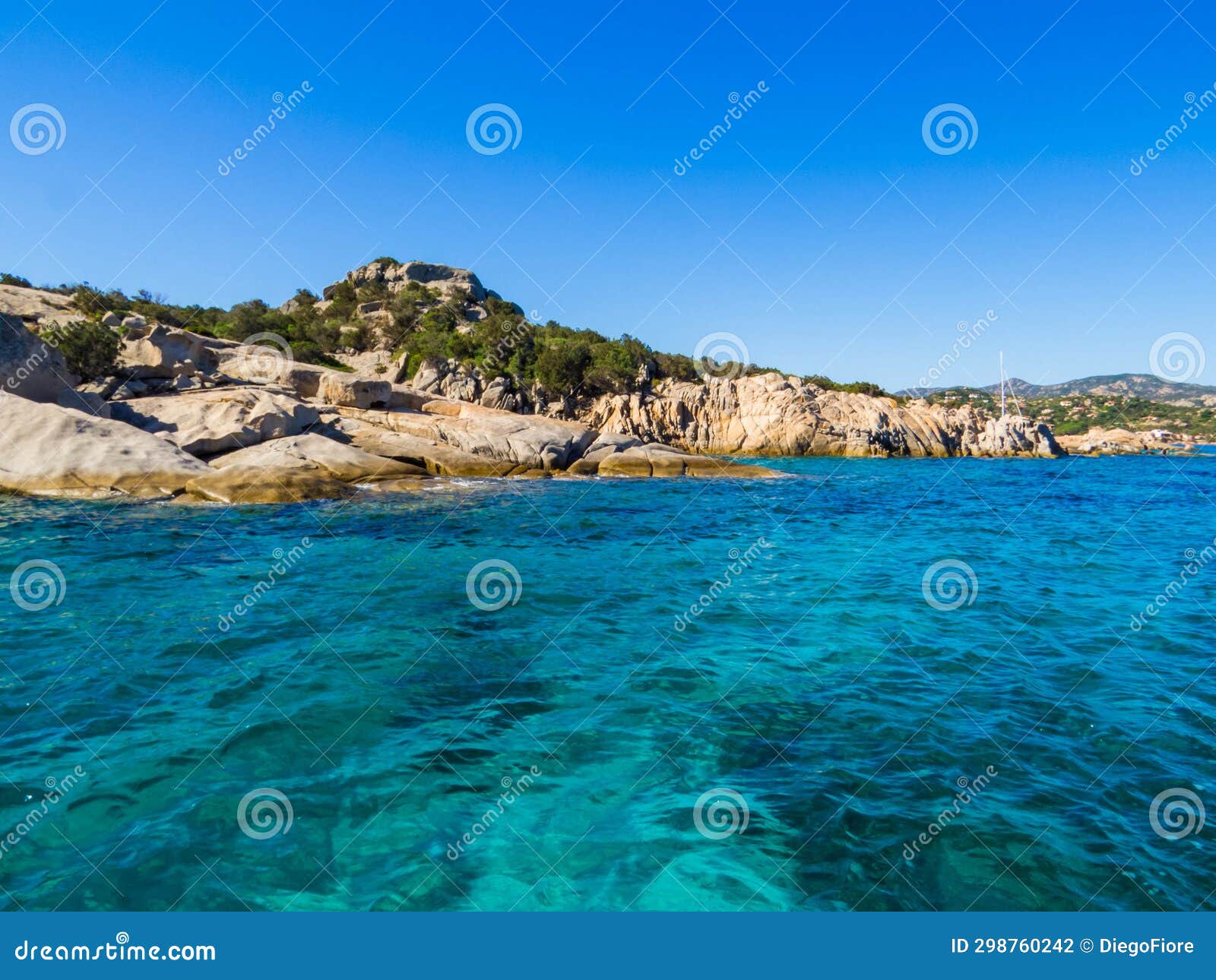Molara Island, Sardinia stock photo. Image of shore - 298760242