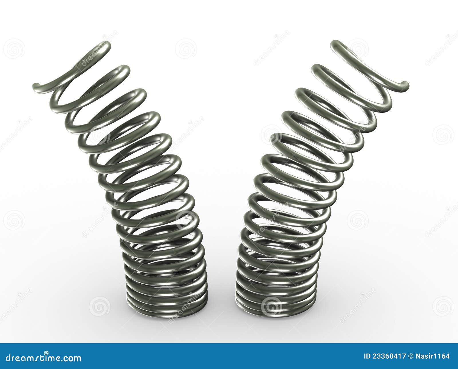 Molas 3d ilustração stock. Ilustração de flexibilidade - 23360417