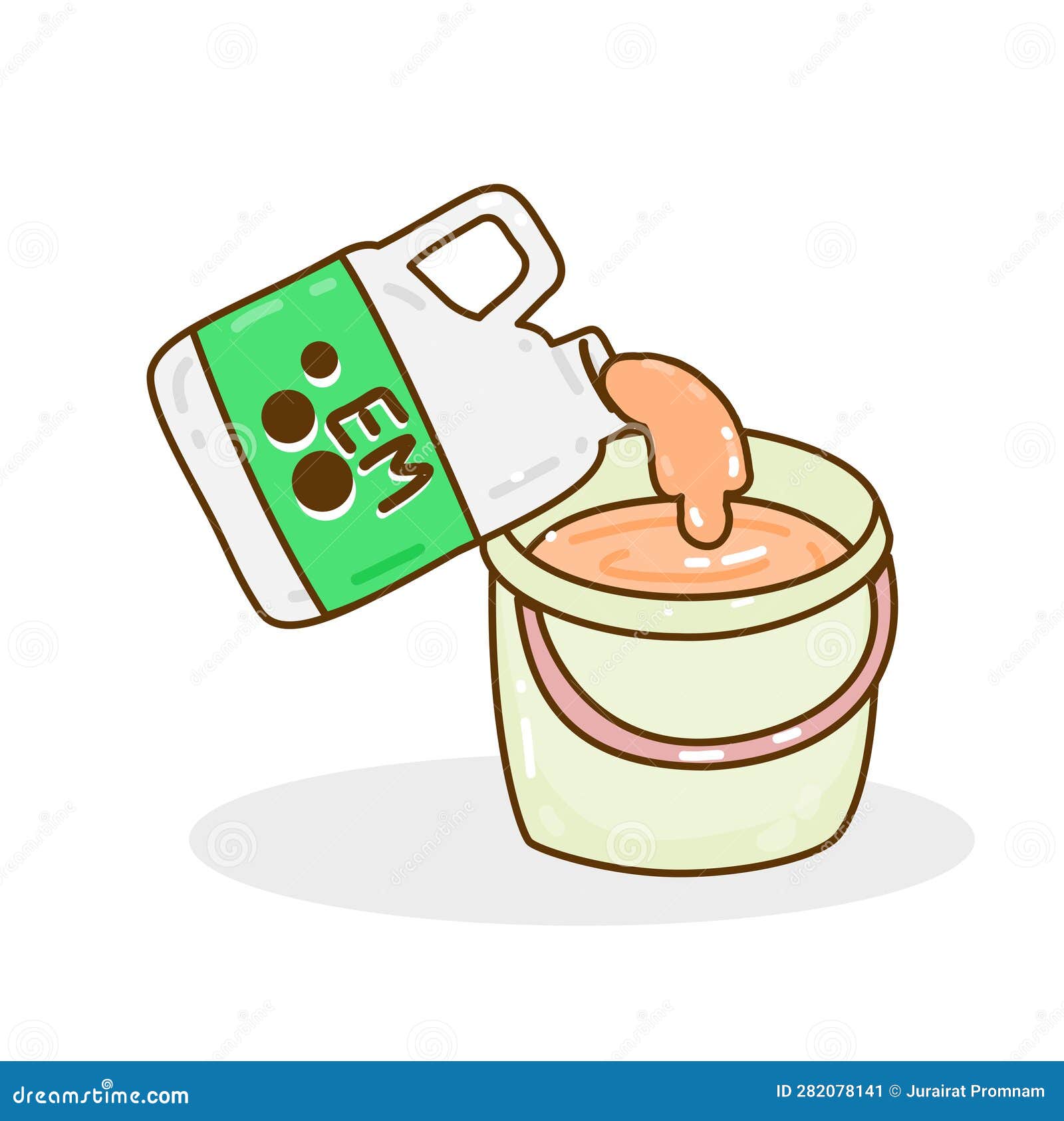 EM Fermented Plant Extract Vector. Stock Illustration - Illustration of ...