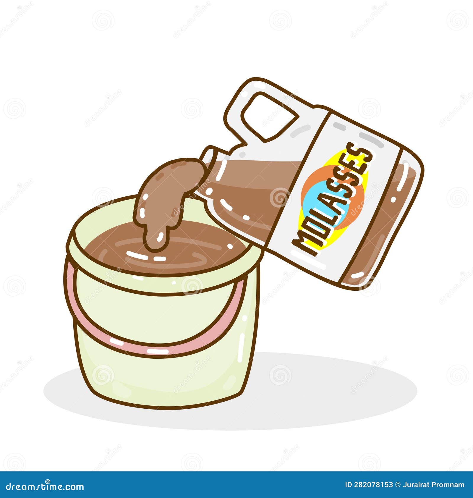 Molasses for Farming on Background. Stock Illustration - Illustration ...