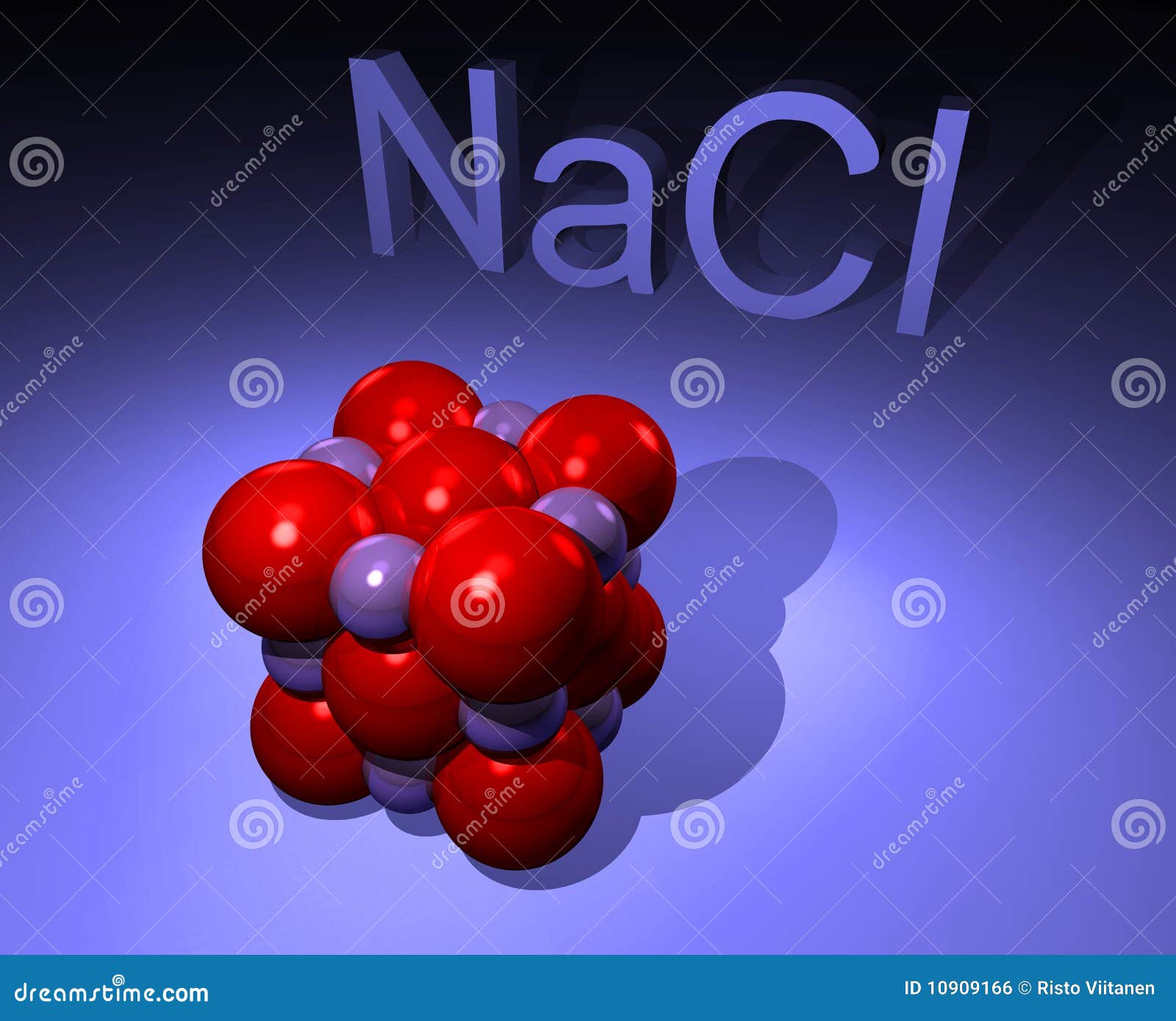 Molécula Del Cloruro Del Sodio - Sal Imagen de archivo libre de ...