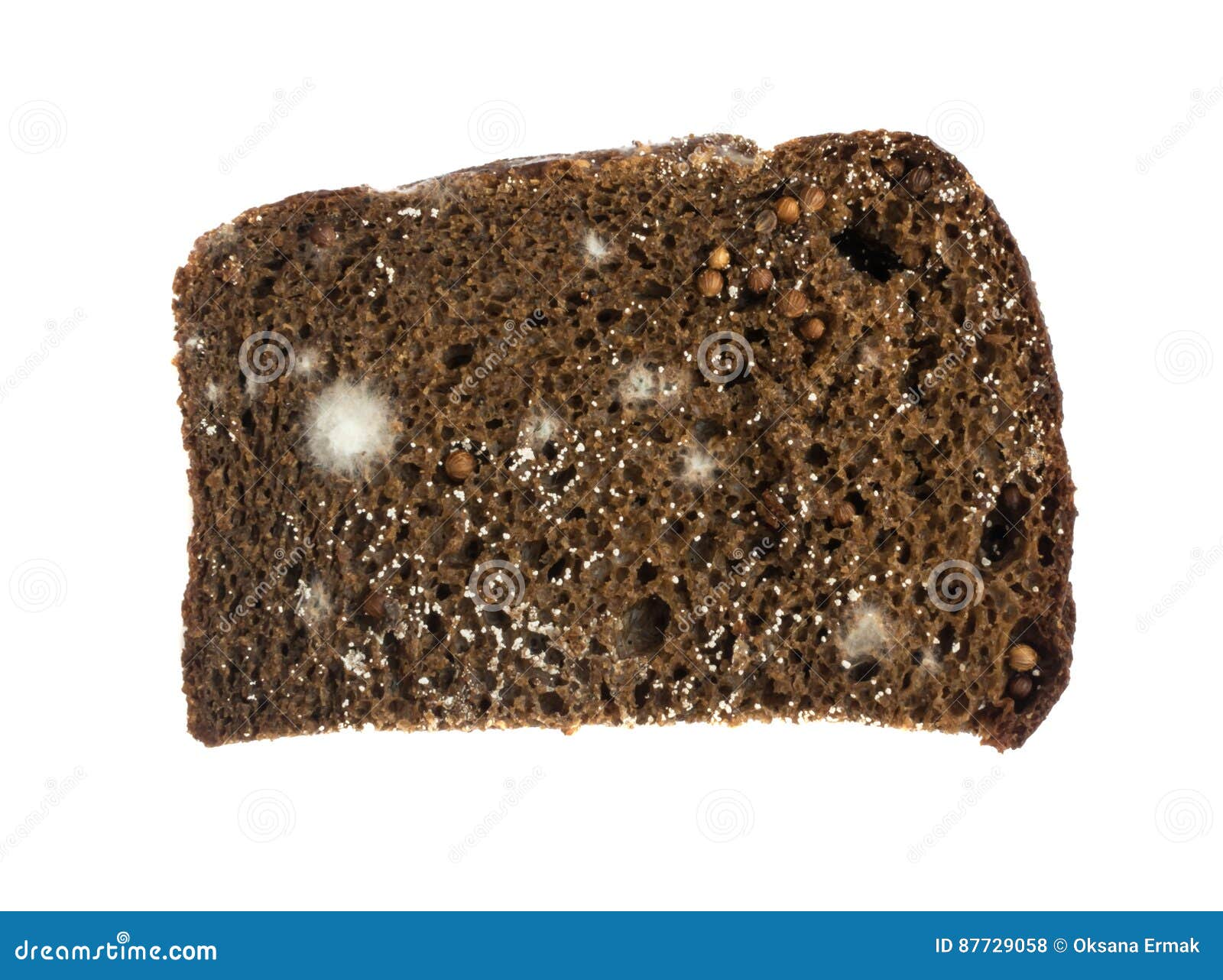 Mold on Black Bread Isolated Stock Photo - Image of food, dirty: 87729058