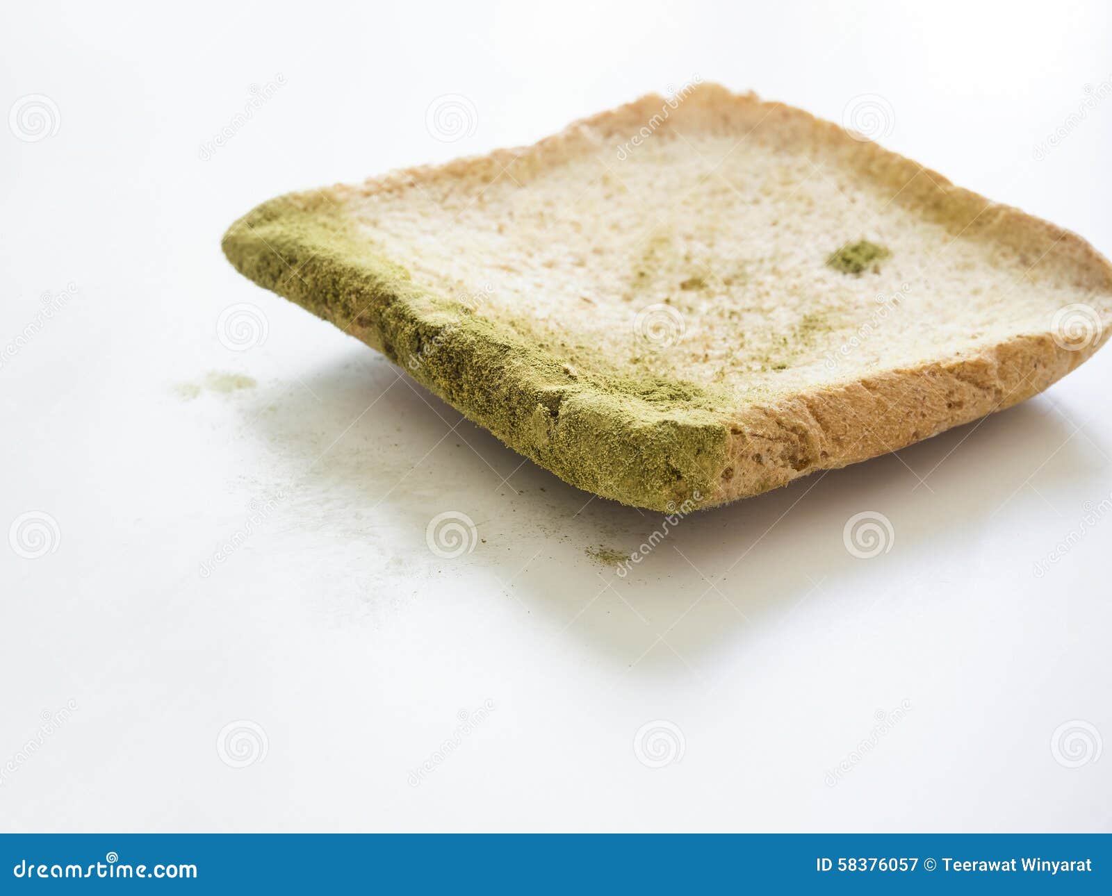 Mold on bread isolated stock image. Image of flour, moldy - 58376057