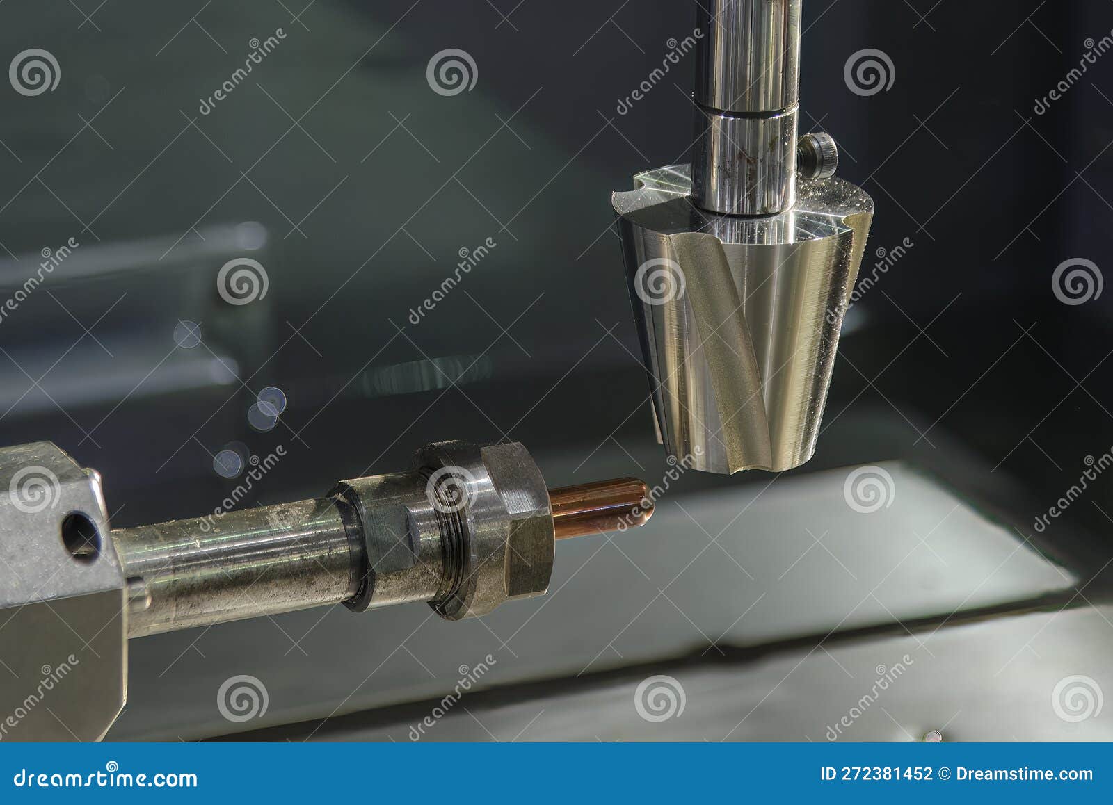 The Mold and Die Manufacturing Concept by EDM Machine Stock Photo ...