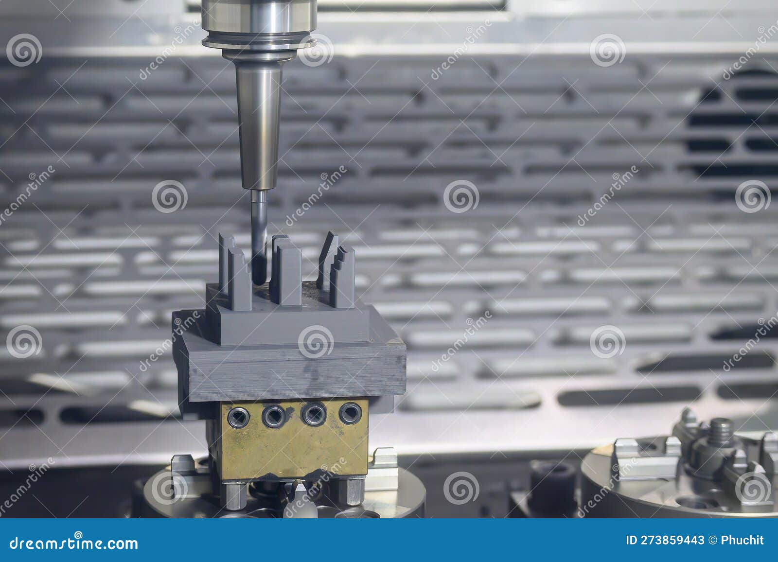 The Mold and Die Manufacturing Process by CNC Machining Center Stock ...