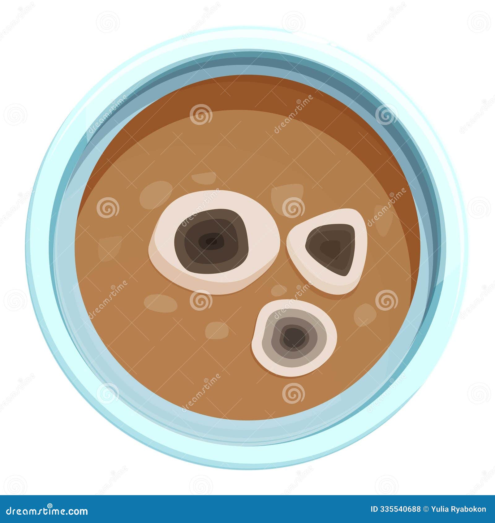Soup with Mold Growing in a Bowl Stock Vector - Illustration of ...