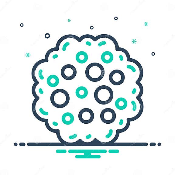 Mix Icon for Mold, Dangerous and Disease Stock Illustration ...