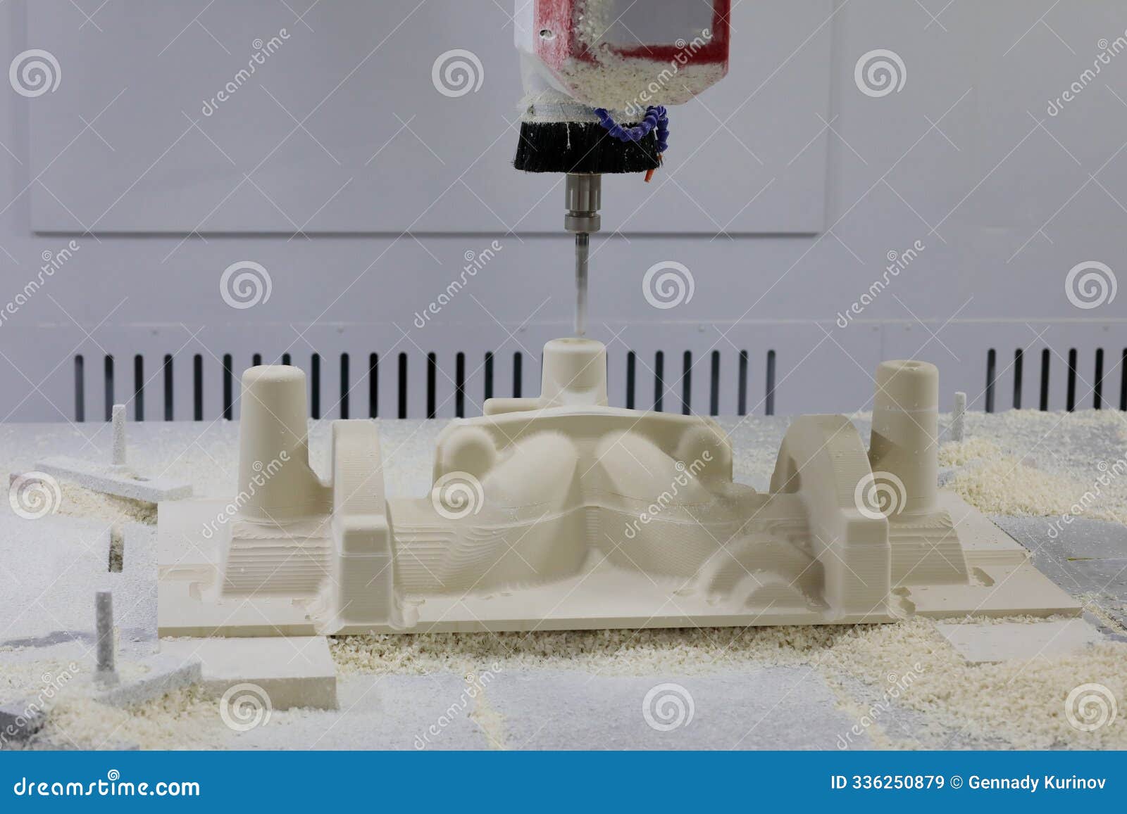 Mold Making Process on a CNC Router Machine Stock Image - Image of ...
