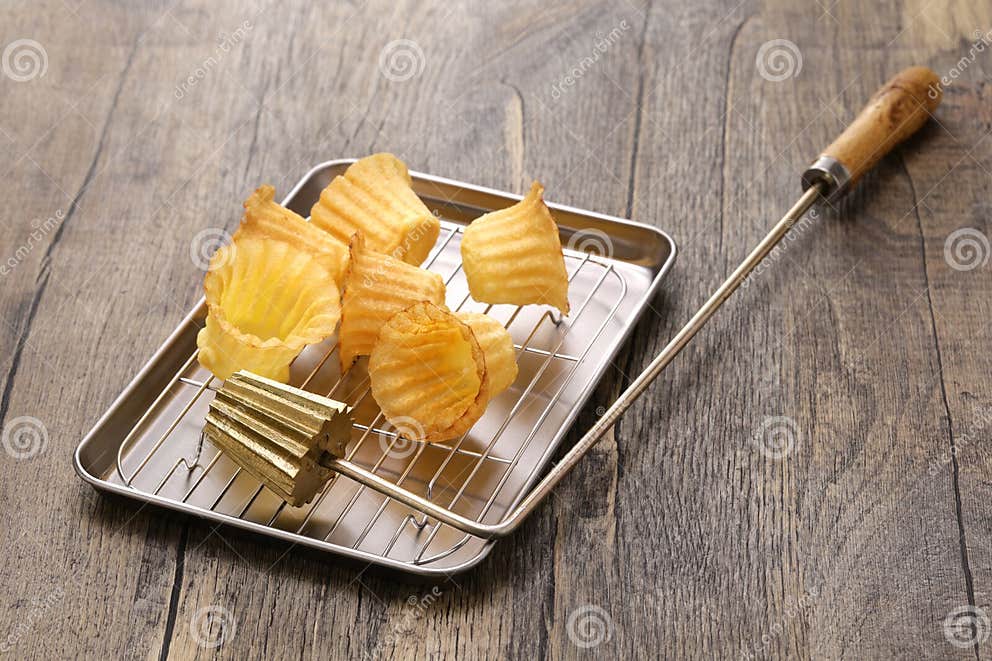 A Mold for Making Small Cup for Kuih Pie Tee. Stock Photo - Image of ...