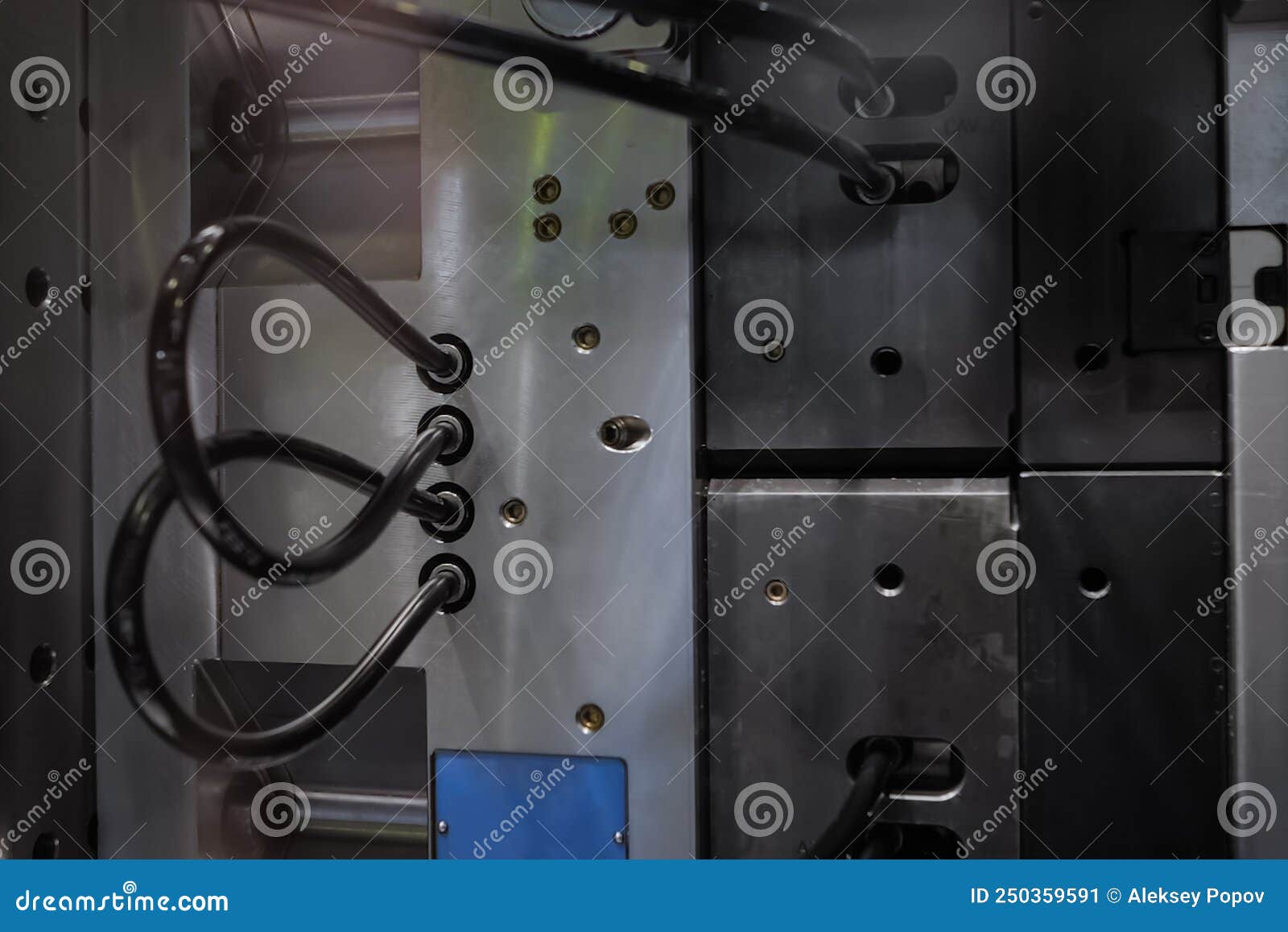 Mold Plates - Part of Automatic Injection Molding Machine at Exhibition ...