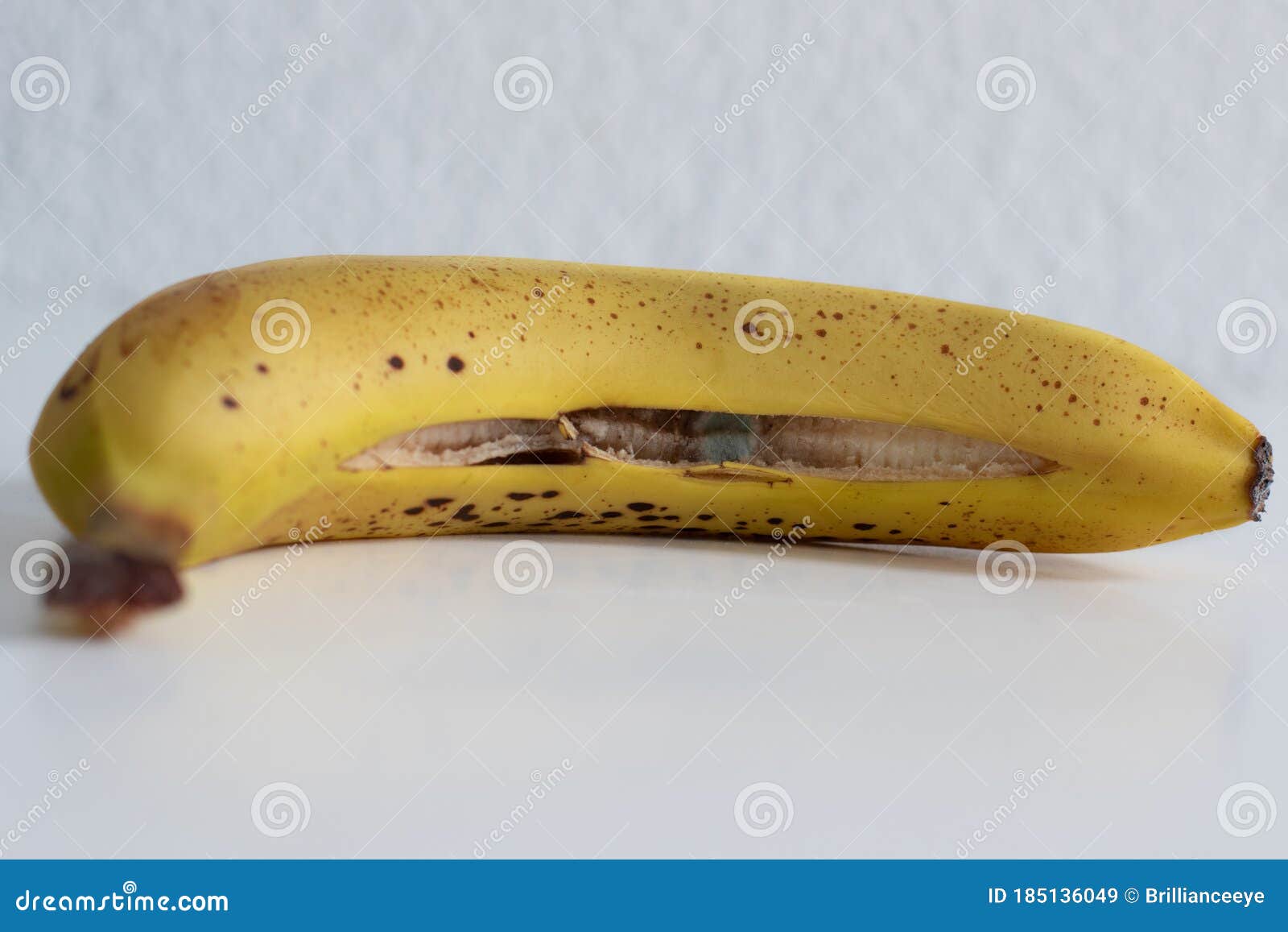 Mold Stain on Banana because of Open Peel Stock Image - Image of ...