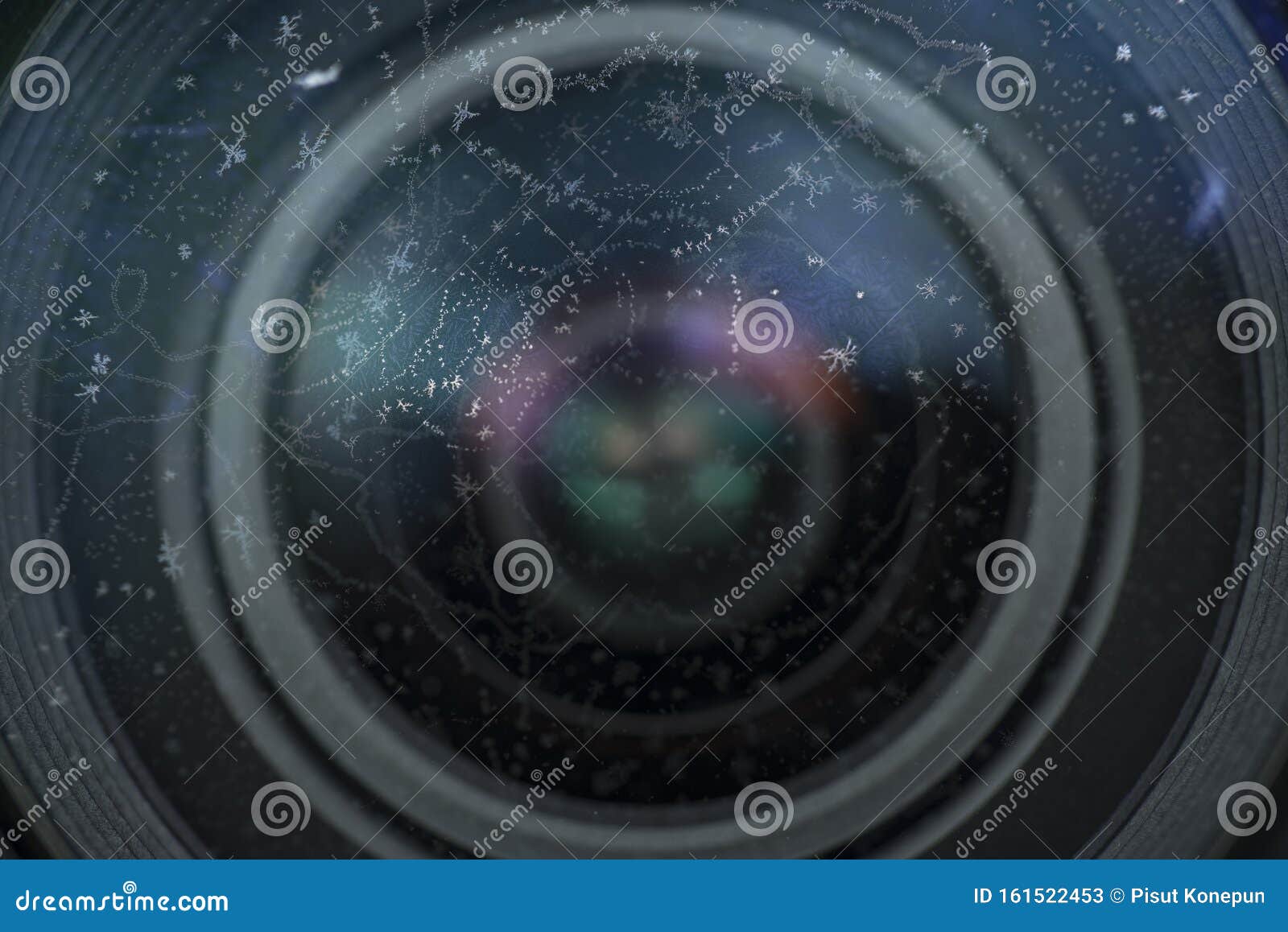 Mold on Surface of Lens Glasses Stock Image - Image of digital ...