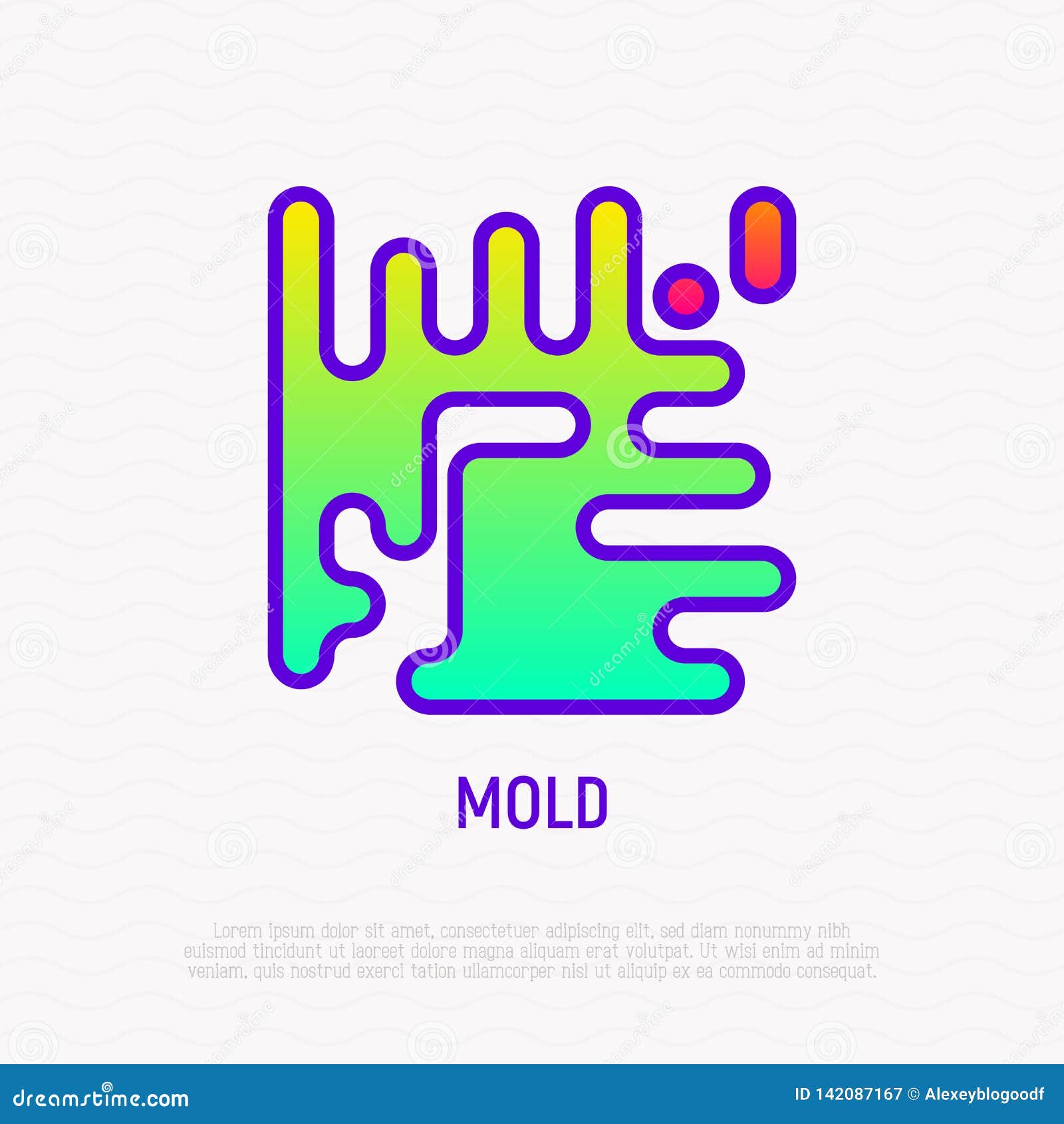 Mold Thin Line Icon. Modern Vector Illustration Stock Vector ...