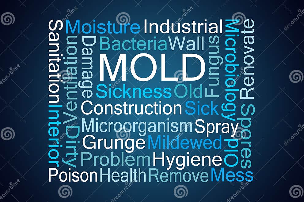 Mold Word Cloud stock illustration. Illustration of renovate - 143413080