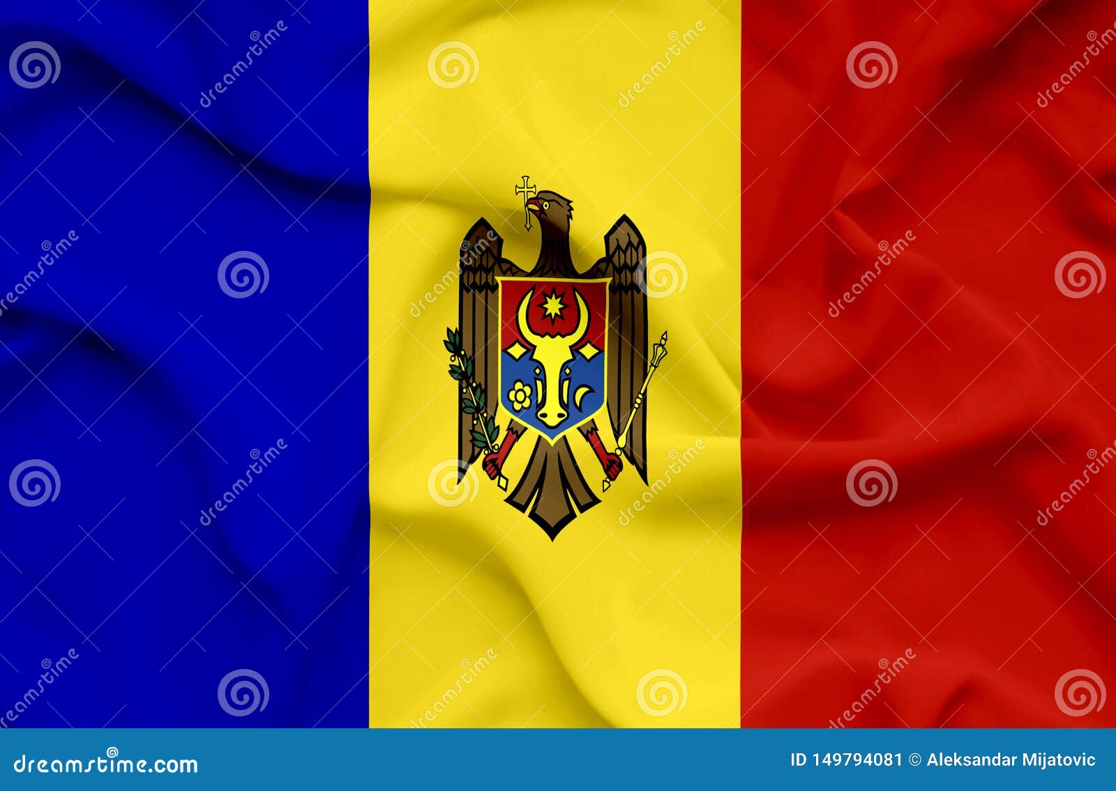 Moldavia Waving Flag Royalty-Free Stock Photography | CartoonDealer.com ...
