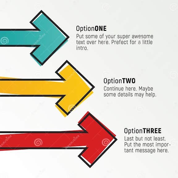 Molde colorido da seta ilustração do vetor. Ilustração de ponteiro ...