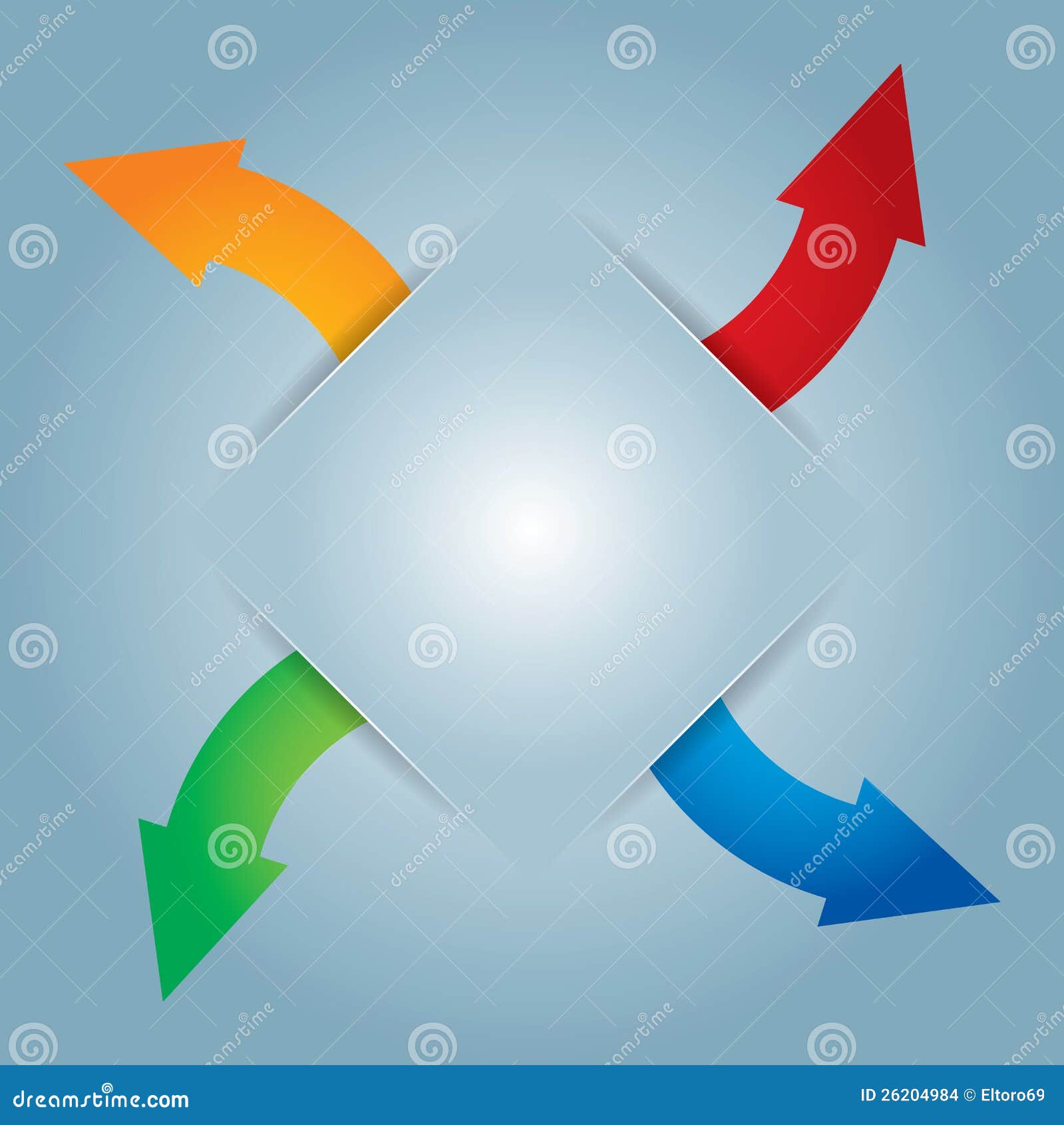 Molde com setas da cor ilustração do vetor. Ilustração de fluxo - 26204984