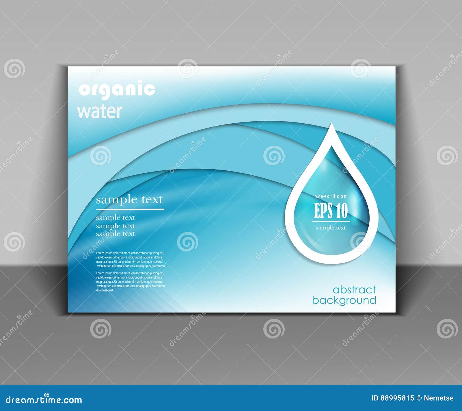 Molde da gota da água ilustração do vetor. Ilustração de fresco - 88995815