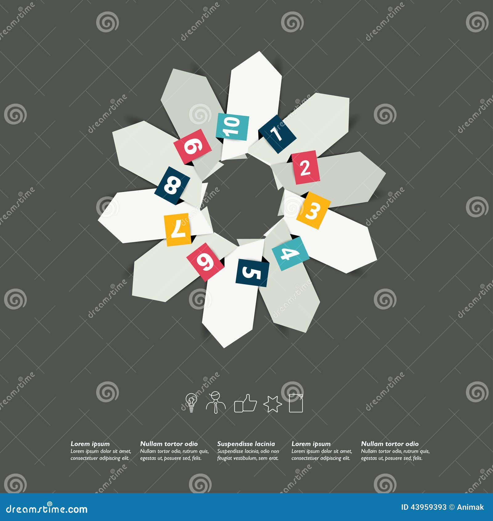 Molde Da Seta Infographic Preto Ilustração do Vetor - Ilustração de ...