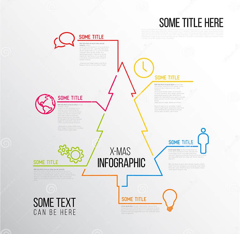 Molde De Infographic Do Natal Do Vetor Ilustração Stock - Ilustração de ...