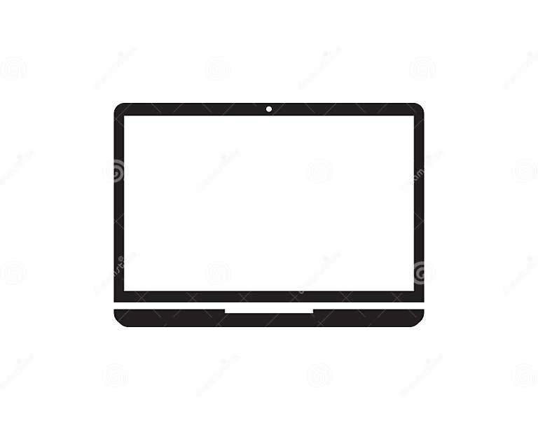 Molde do ícone do laptop ilustração do vetor. Ilustração de eletrônico ...