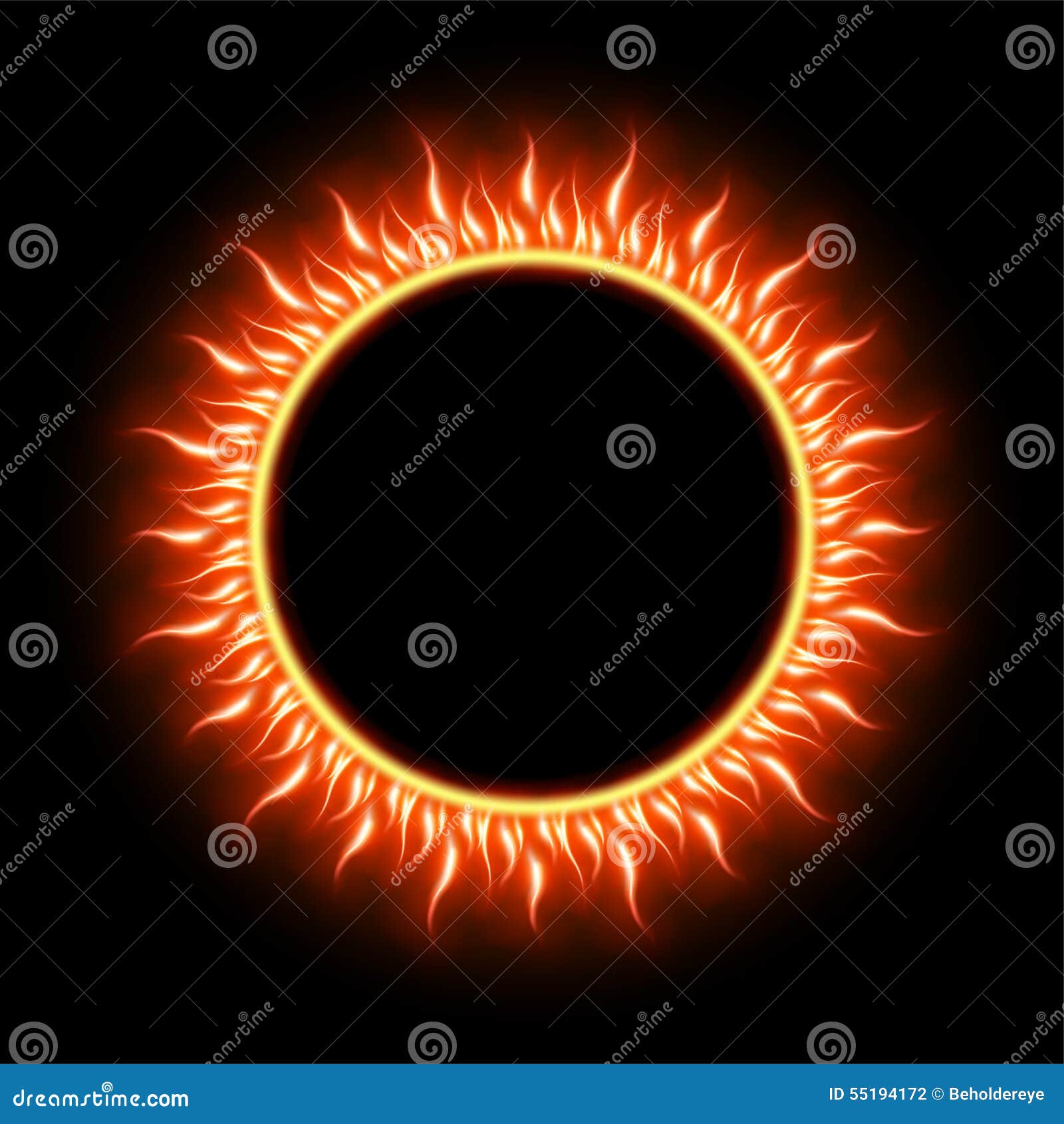 Molde Do Eclipse Solar Eps 10 Ilustração do Vetor - Ilustração de ...