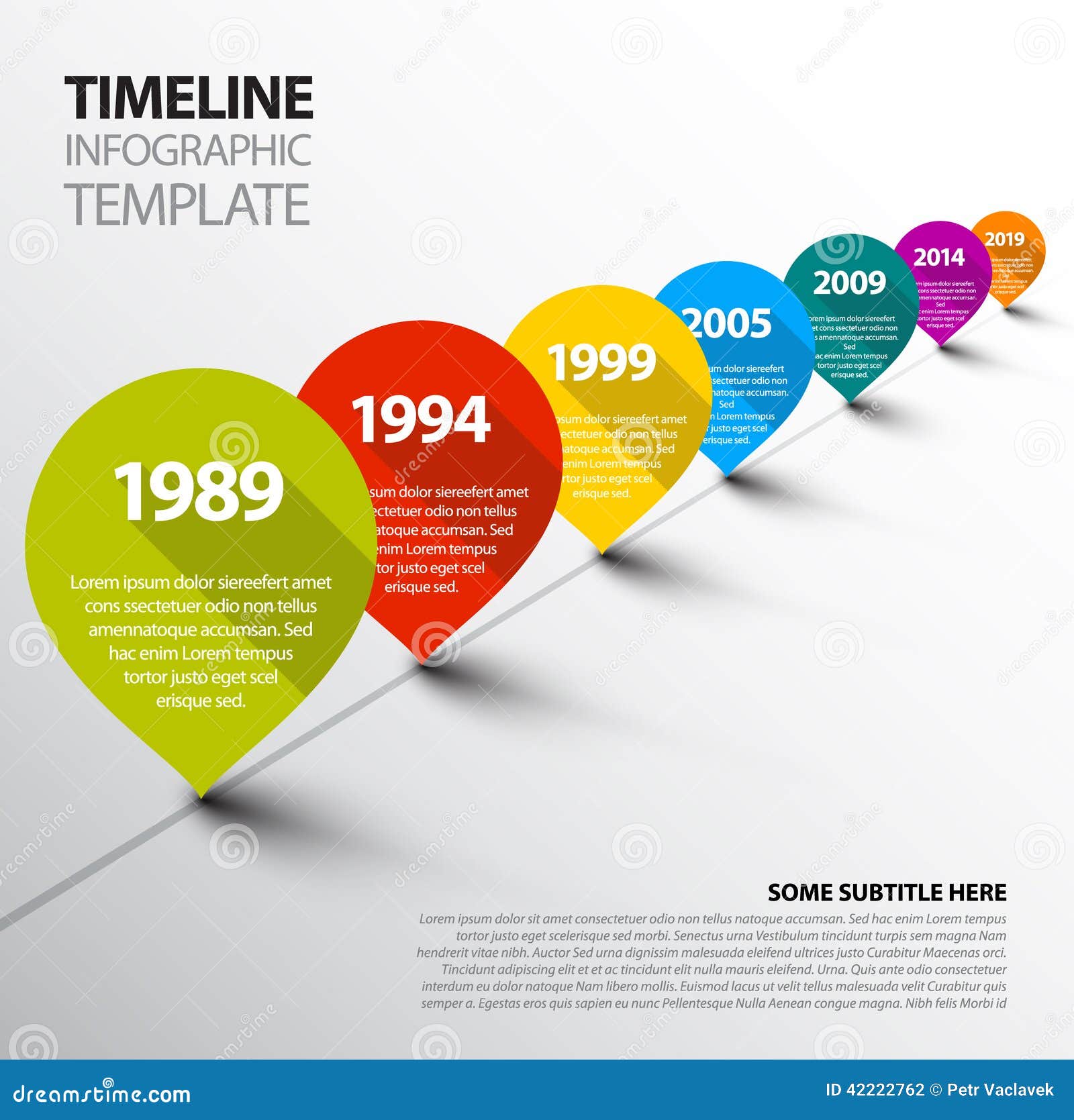Molde Do Espaço Temporal De Infographic Com Ponteiros Ilustração do ...