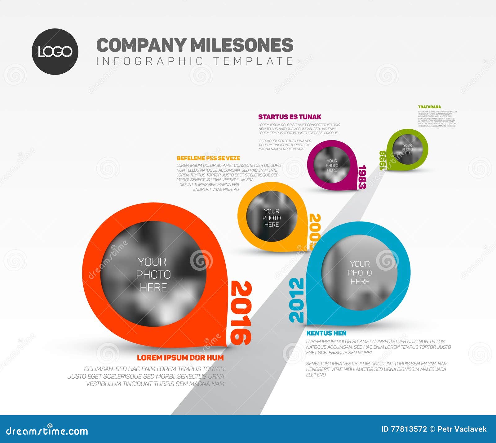 Molde Do Espaço Temporal De Infographic Com Ponteiros Ilustração do ...