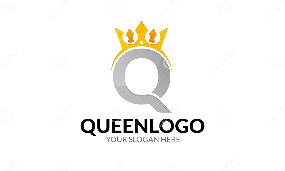 Molde Do Logotipo Da Rainha Ilustração do Vetor - Ilustração de molde ...