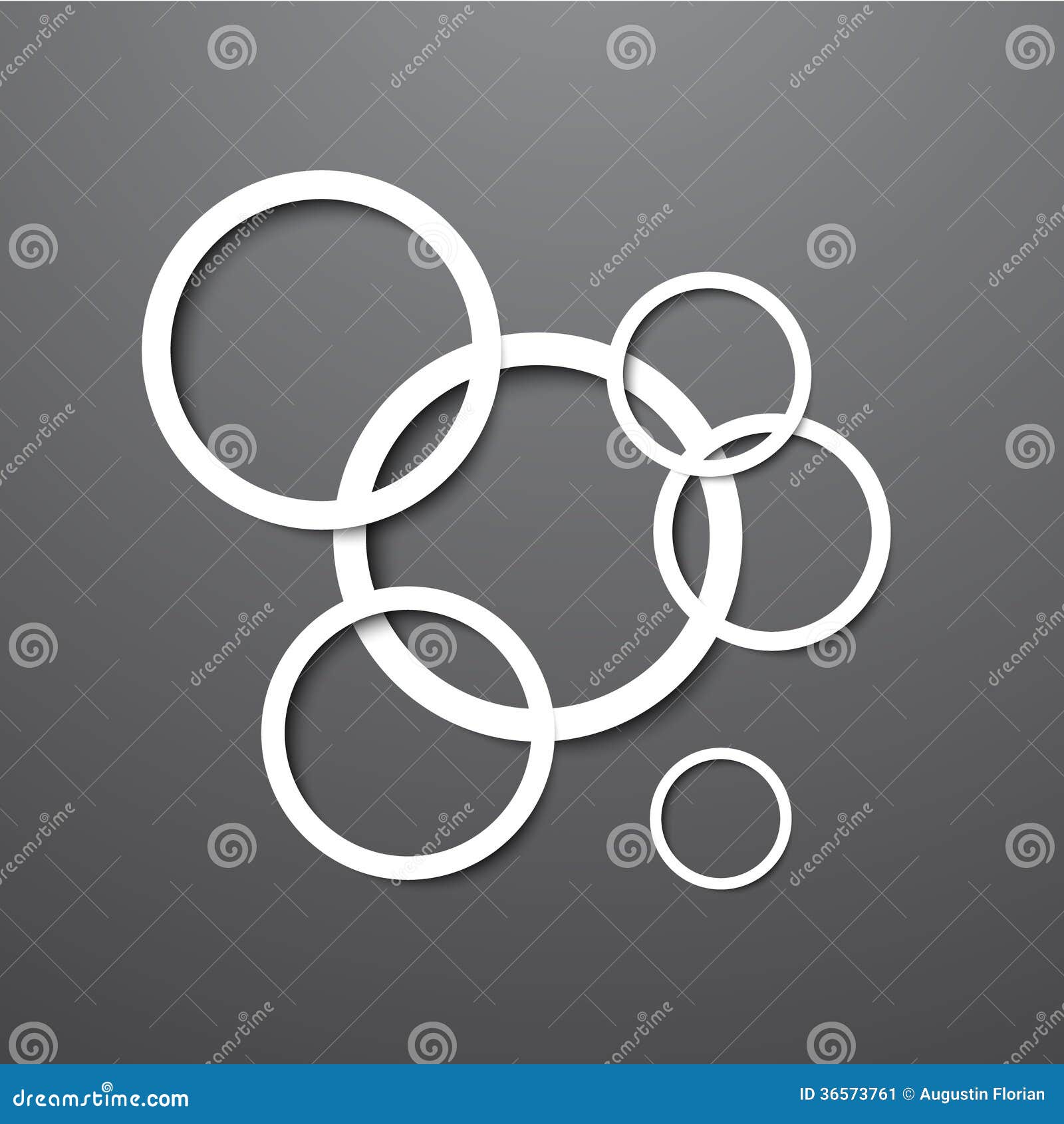 Molde Do Projeto Do Círculo 3d Ilustração do Vetor - Ilustração de ...