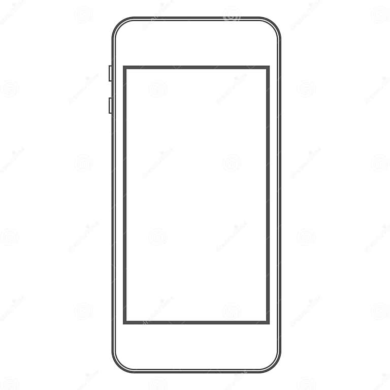 Molde do telefone ilustração do vetor. Ilustração de digital - 60268067