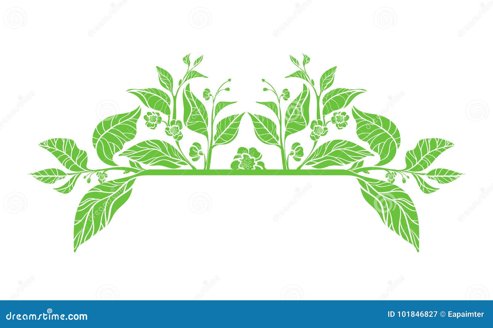 Molde do vetor com ramos ilustração do vetor. Ilustração de fresco ...