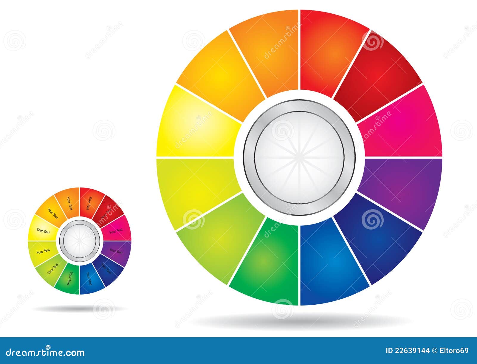 Molde Editable Da Roda De Cor Ilustração do Vetor - Ilustração de ...
