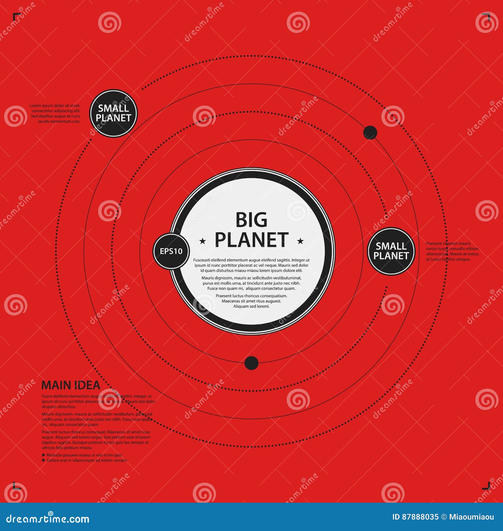 Molde Incorporado No Fundo Vermelho Ilustração do Vetor - Ilustração de ...