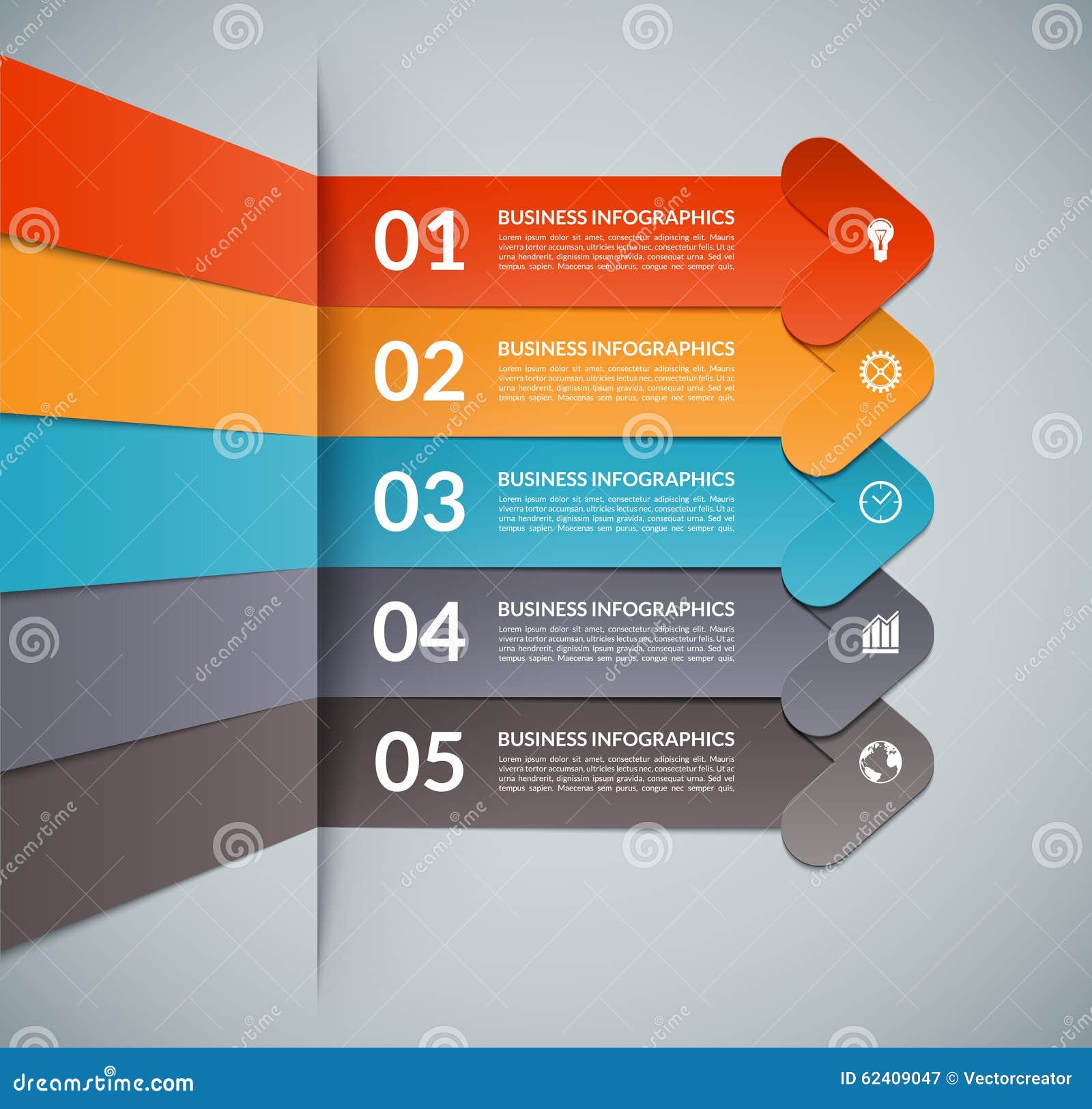 Molde Infographic Da Seta Do Vetor Ilustração do Vetor - Ilustração de ...