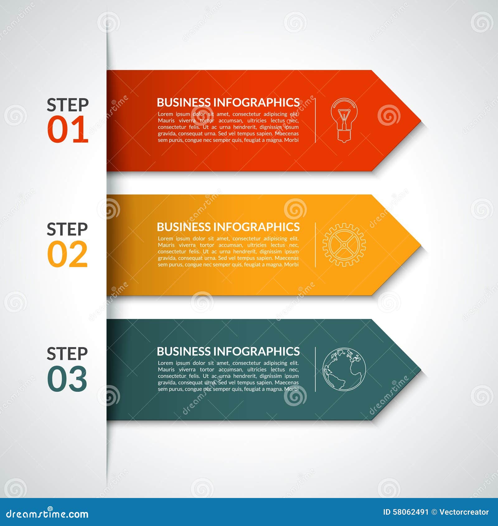 Molde Infographic Do Projeto Da Seta Vetor Ilustração do Vetor ...