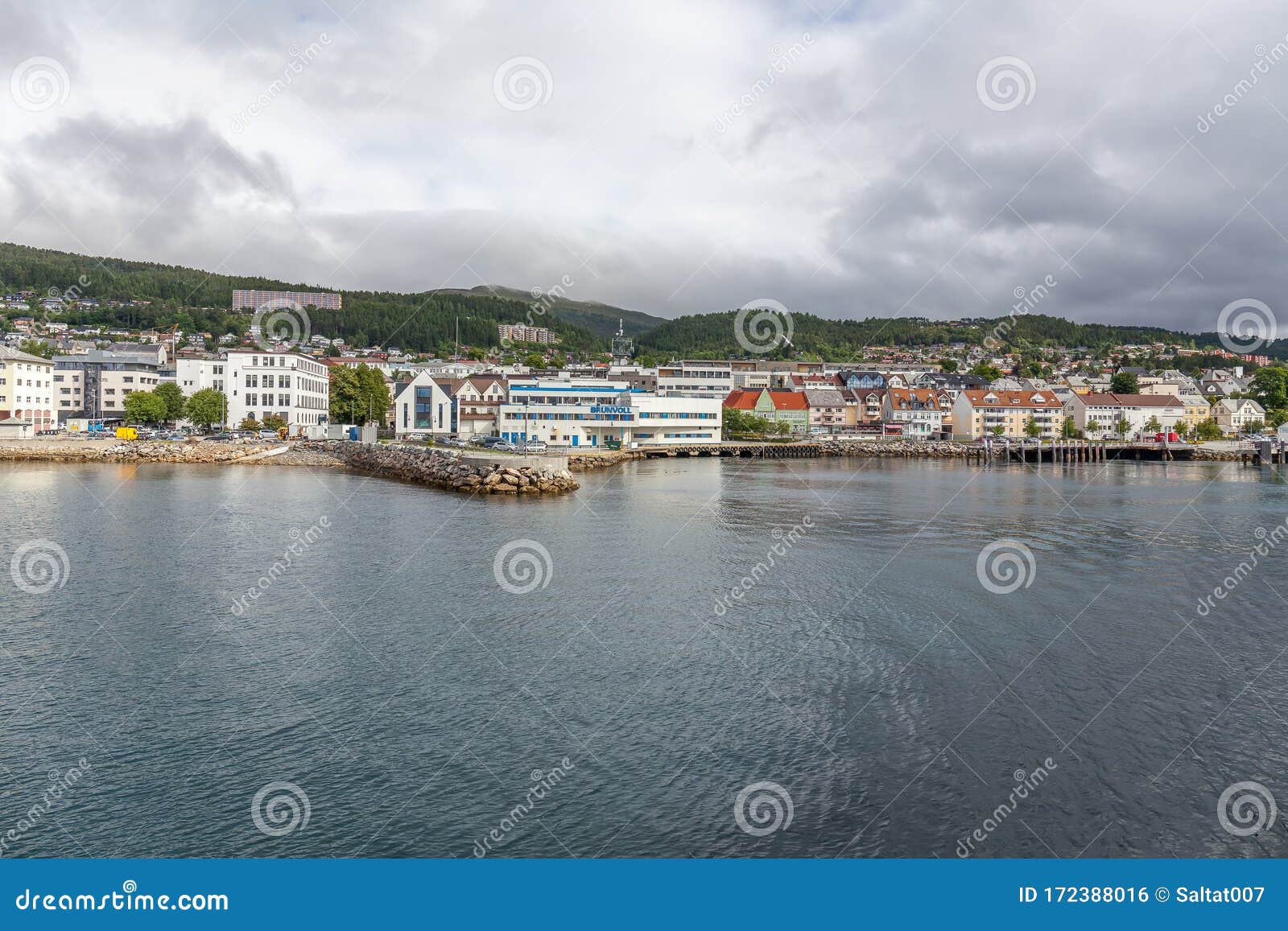 Molde, Norway - June 14, 2016: View of a Small Town from the Deck of ...