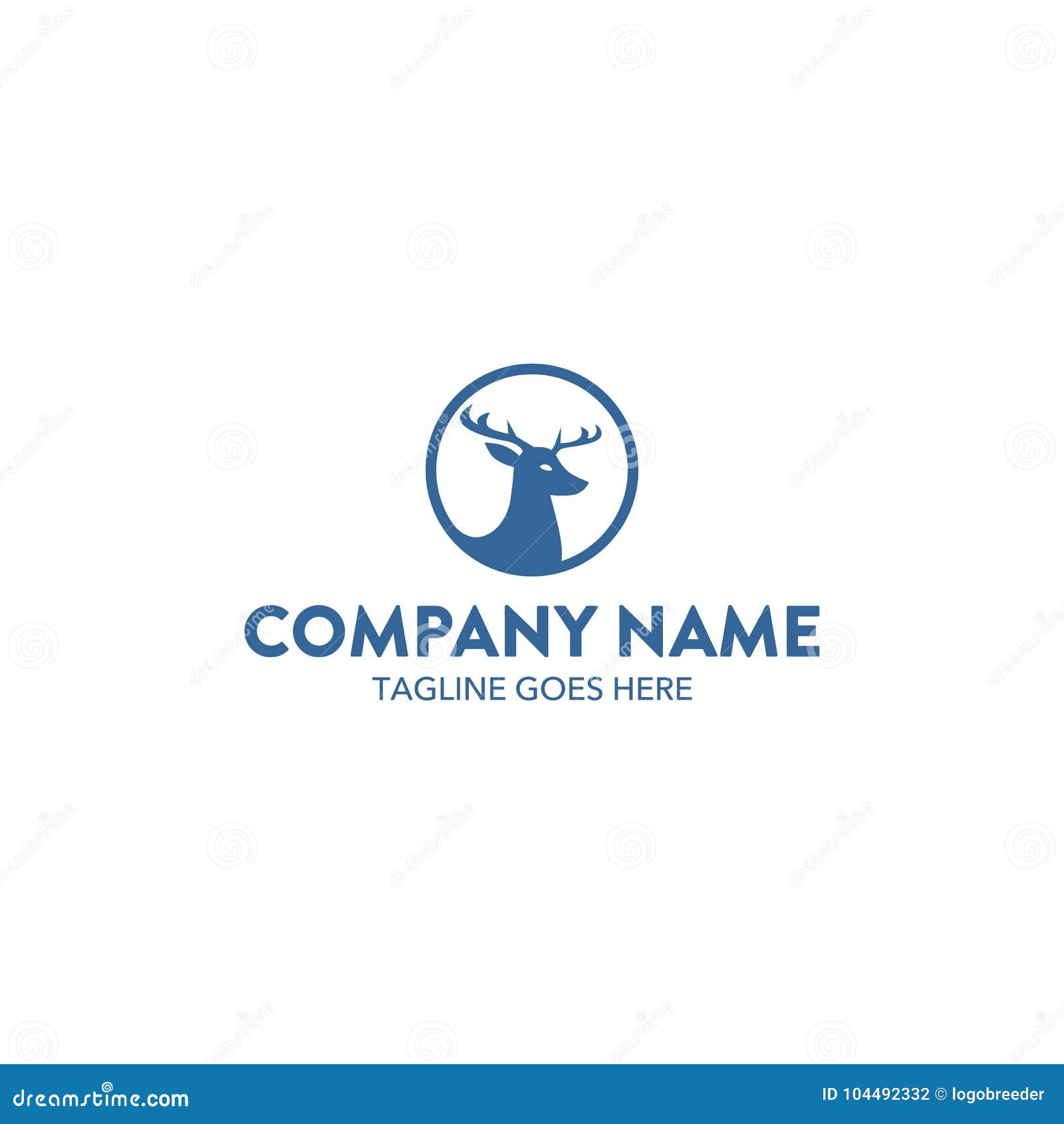 Molde Original Do Logotipo Dos Cervos Vetor Editable Ilustração do ...