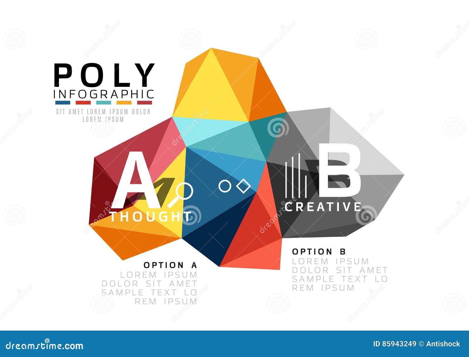Molde Poli Do Infographics De Moden Baixo Ilustração do Vetor ...