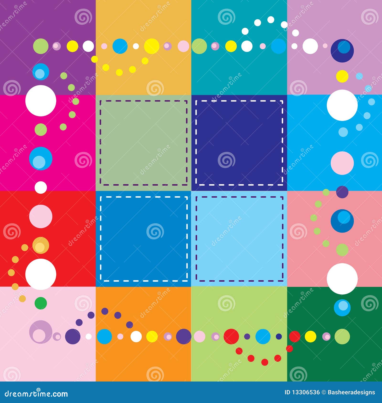 Molde quadrado ilustração do vetor. Ilustração de bedeira - 13306536