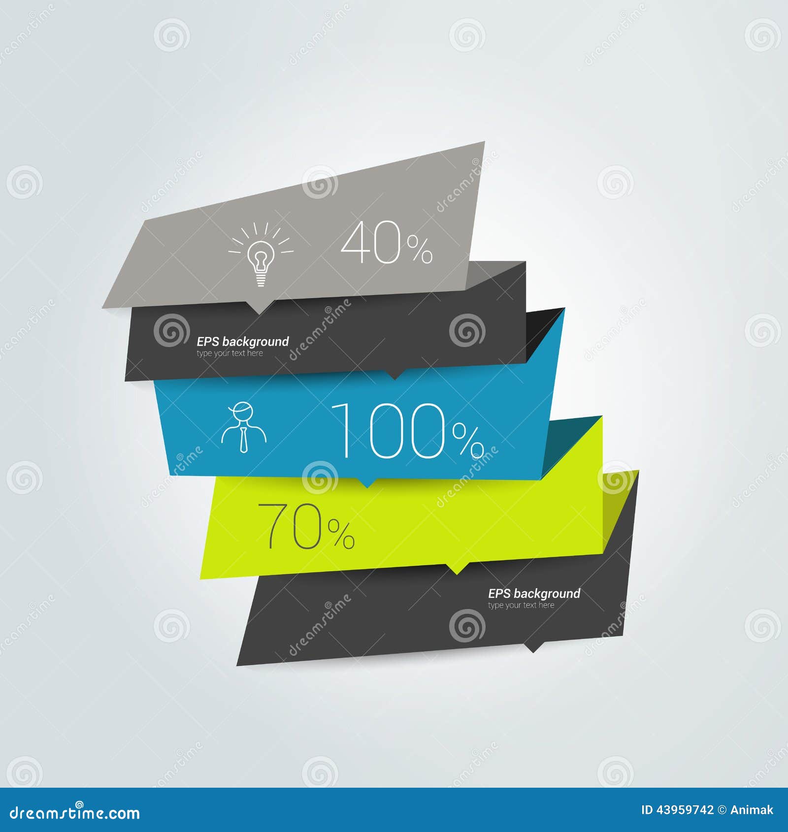 Molde Quadrado De Infographic Ilustração do Vetor - Ilustração de ...