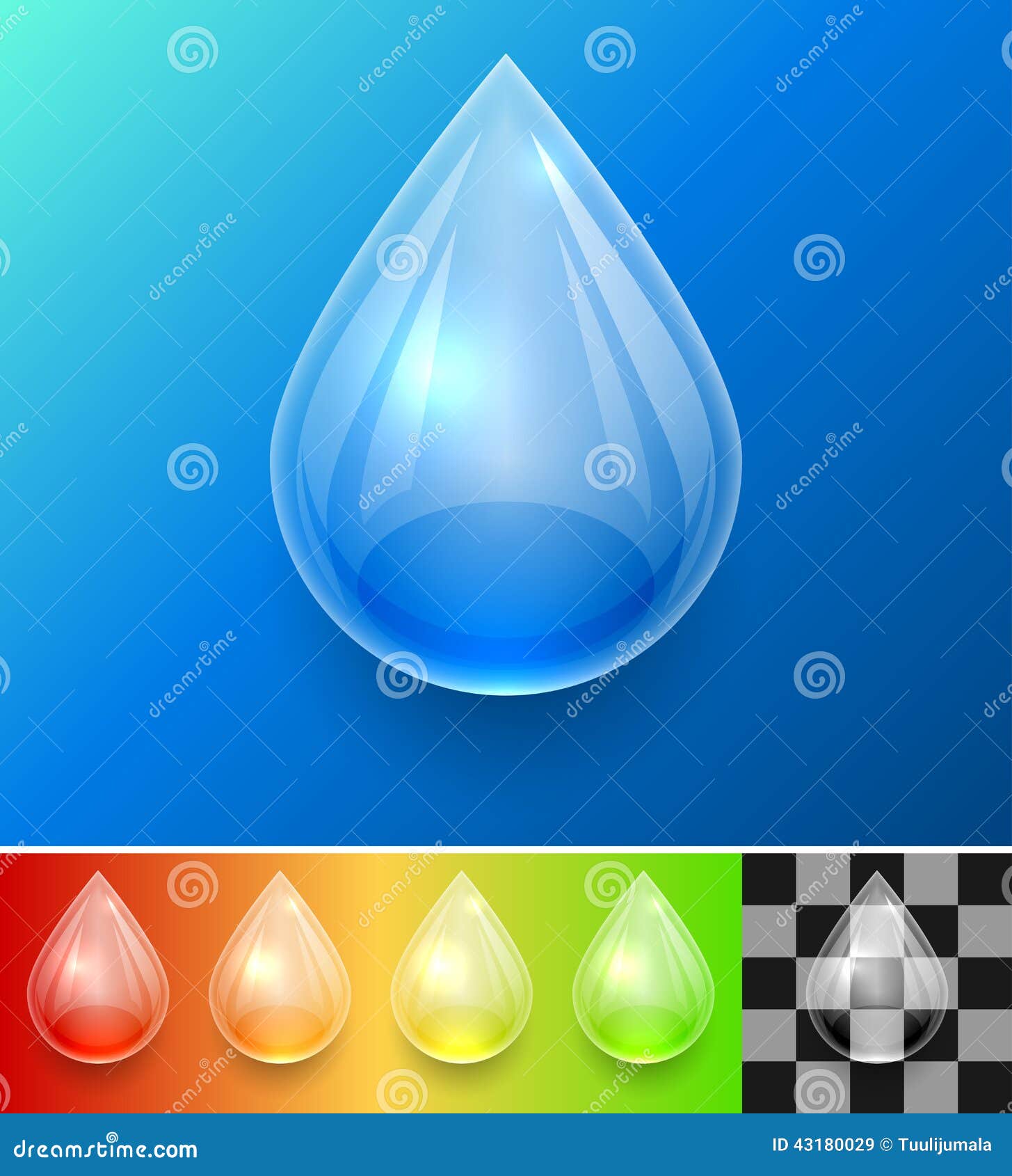 Molde Transparente Da Gota Da água Ilustração do Vetor - Ilustração de ...