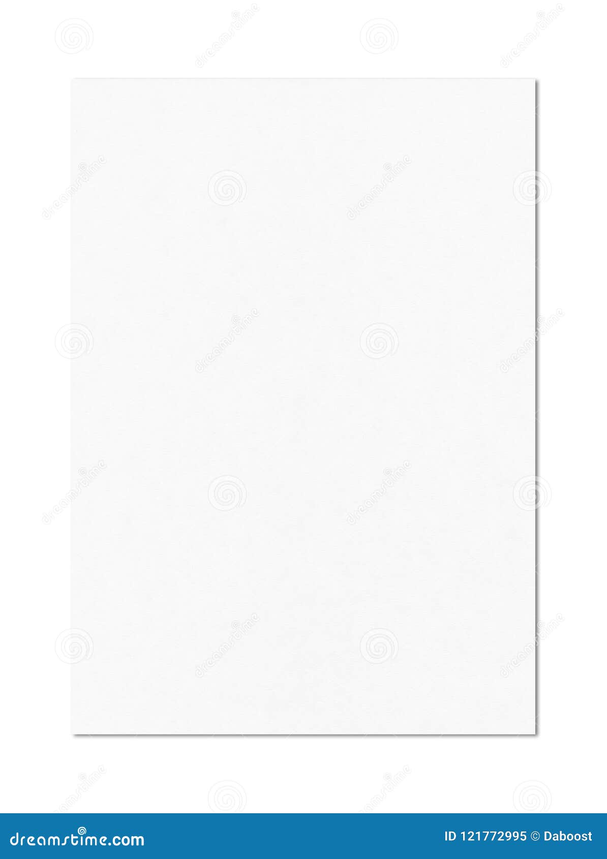 Molde Vazio Do Modelo Da Folha Do Papel Do Branco A4 Imagem de Stock ...