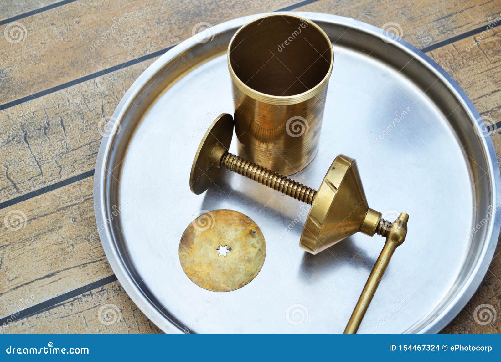 Molded Brass Murukku Maker or Chakli Making Machine Stock Photo - Image ...