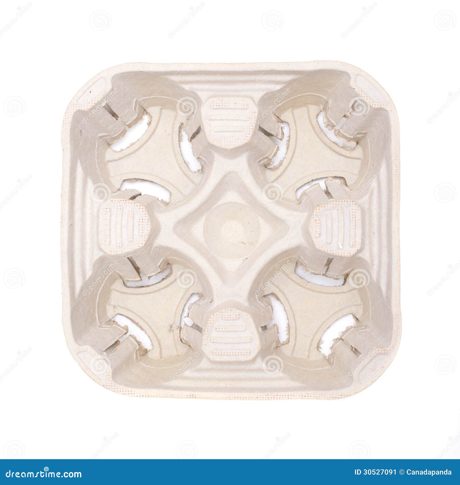 Molded Paper Pulp Drink Carrier Stock Image - Image of convenient ...