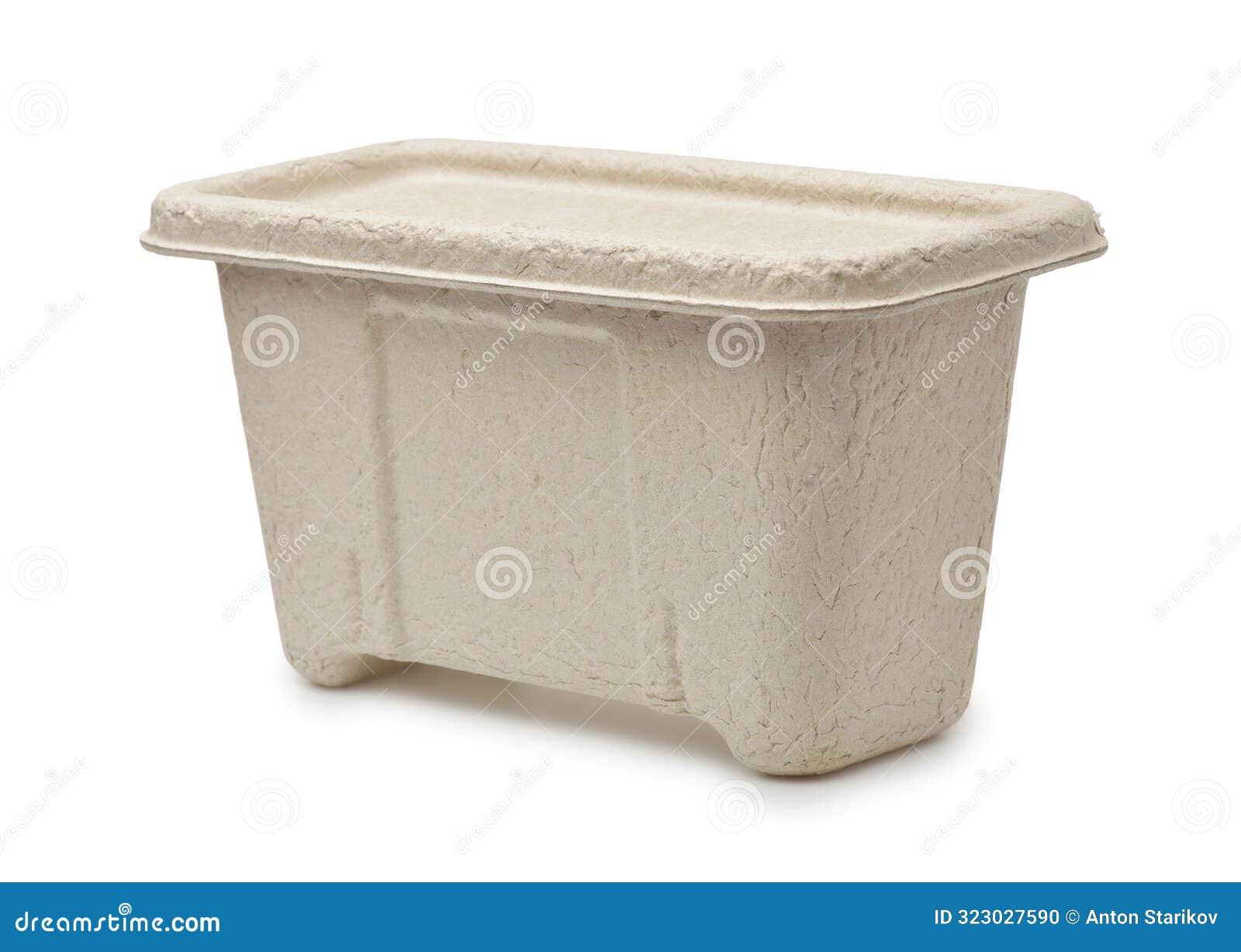 Molded Paper Pulp Packaging Container Stock Photo - Image of ...