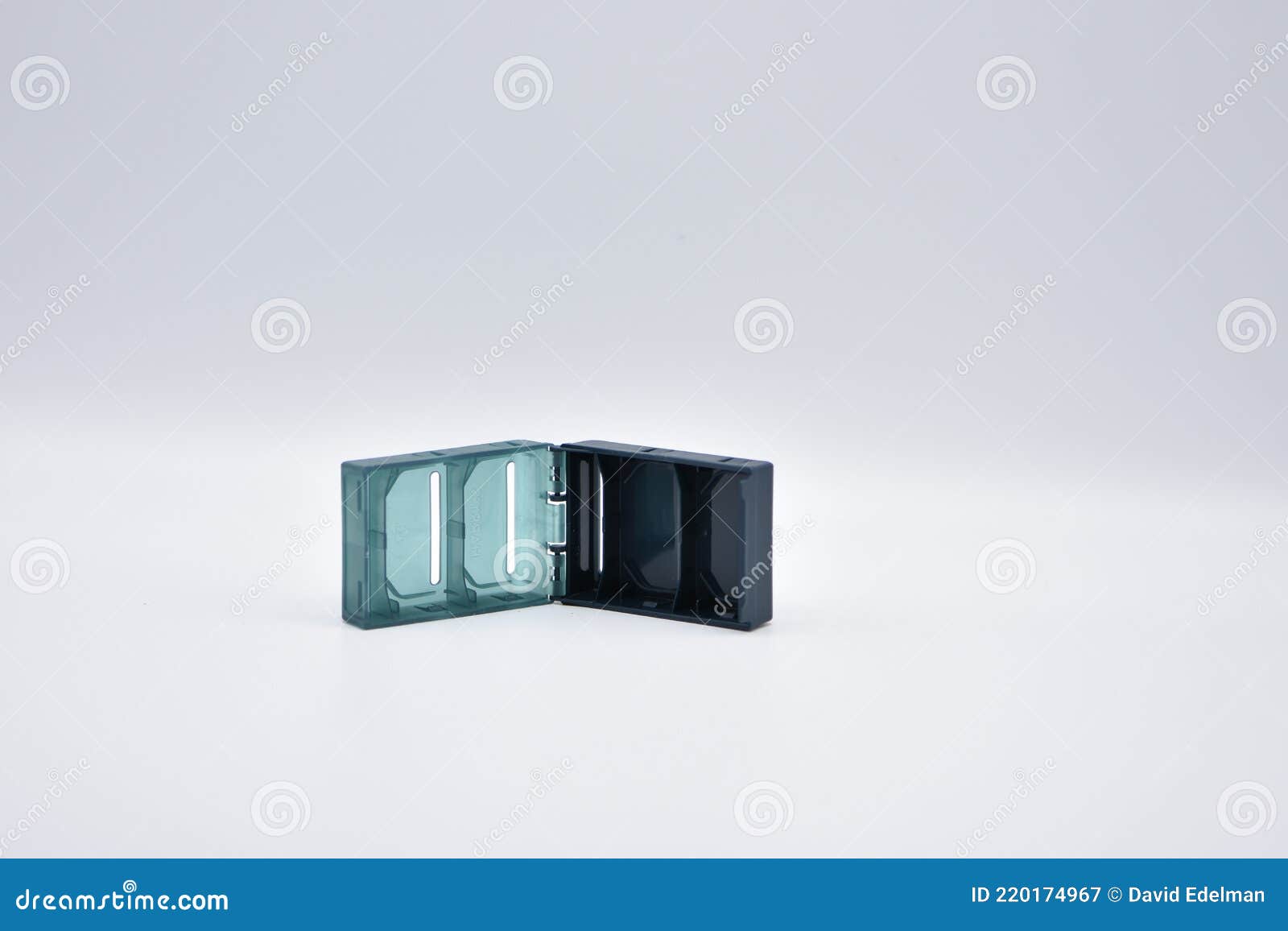 Molded Plastic Disposable Razor Blade Container. Stock Image - Image of ...