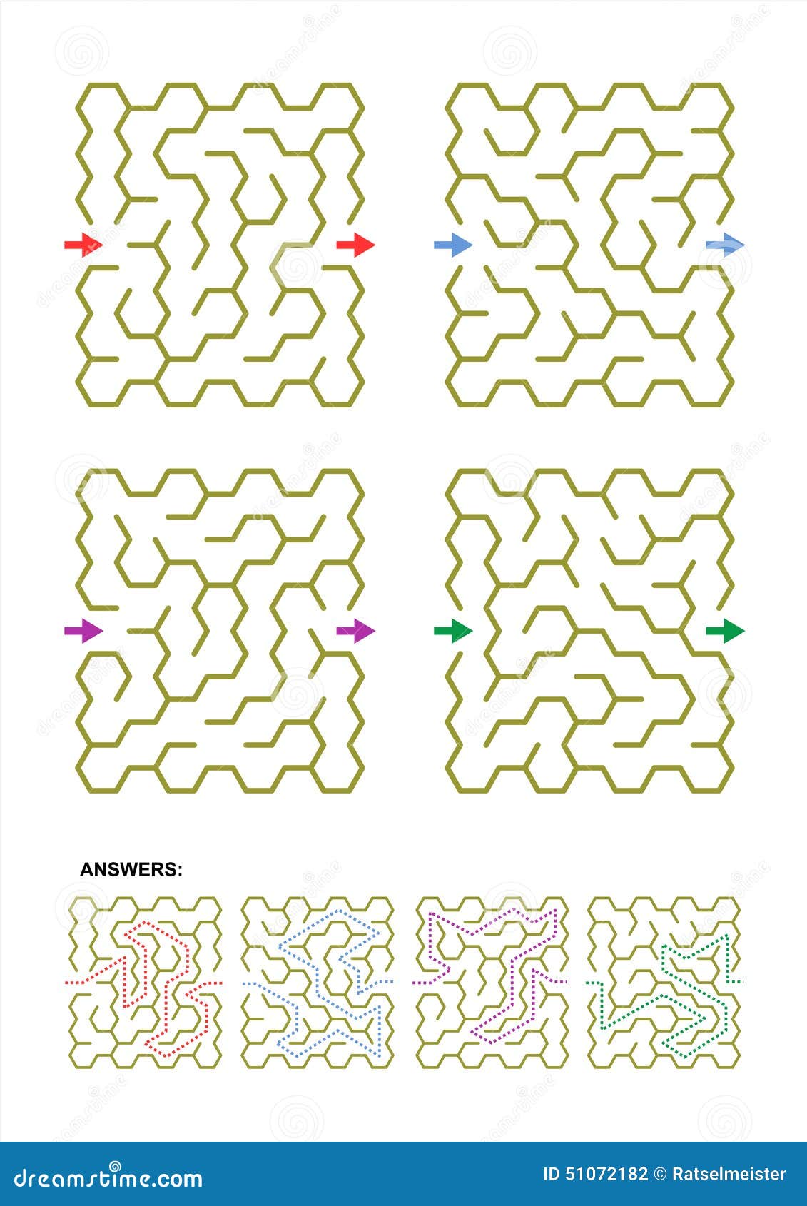 Moldes Do Labirinto Para Seus Projetos E Projetos Ilustração do Vetor ...